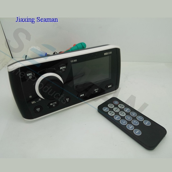 3 inch TFT Screen Waterproof Marine stereo with remote controller
