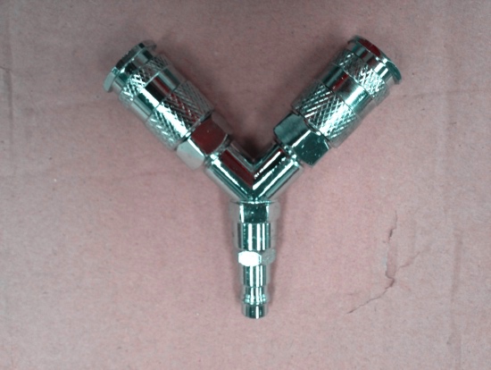 Breathing Apparatus Three Way Connector SCBA quick connector