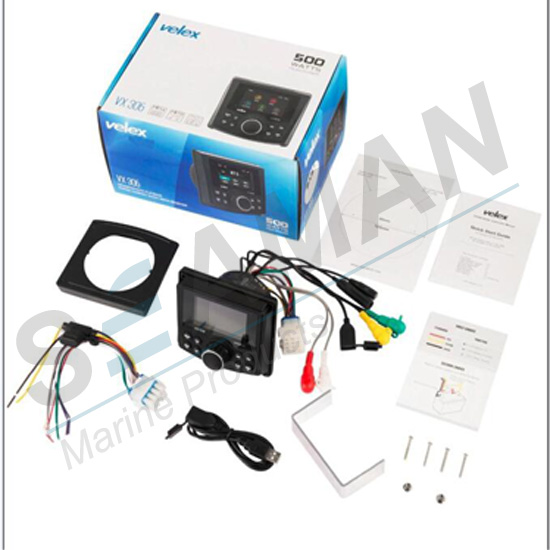 2.7" full color TFT display waterproof marine head unit